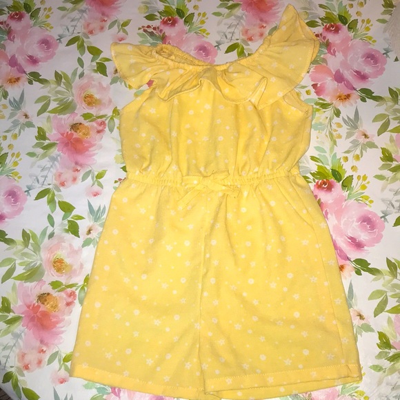 Little Lass | Dresses | Yellow Jumpsuit Size 5 Kids | Poshmark